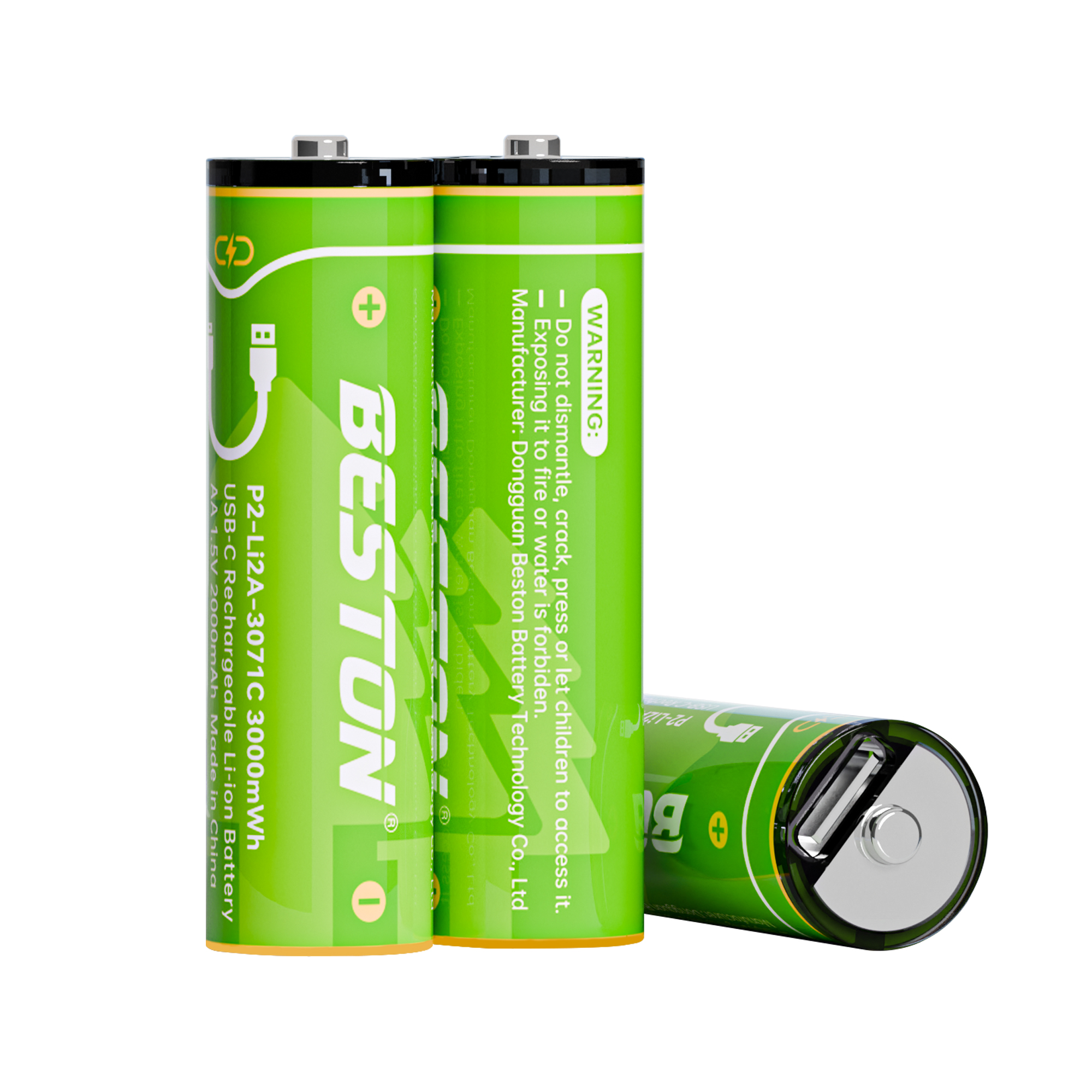Beston 3000mWh AA Rechargeable Battery (4-pack) - ZoomBH